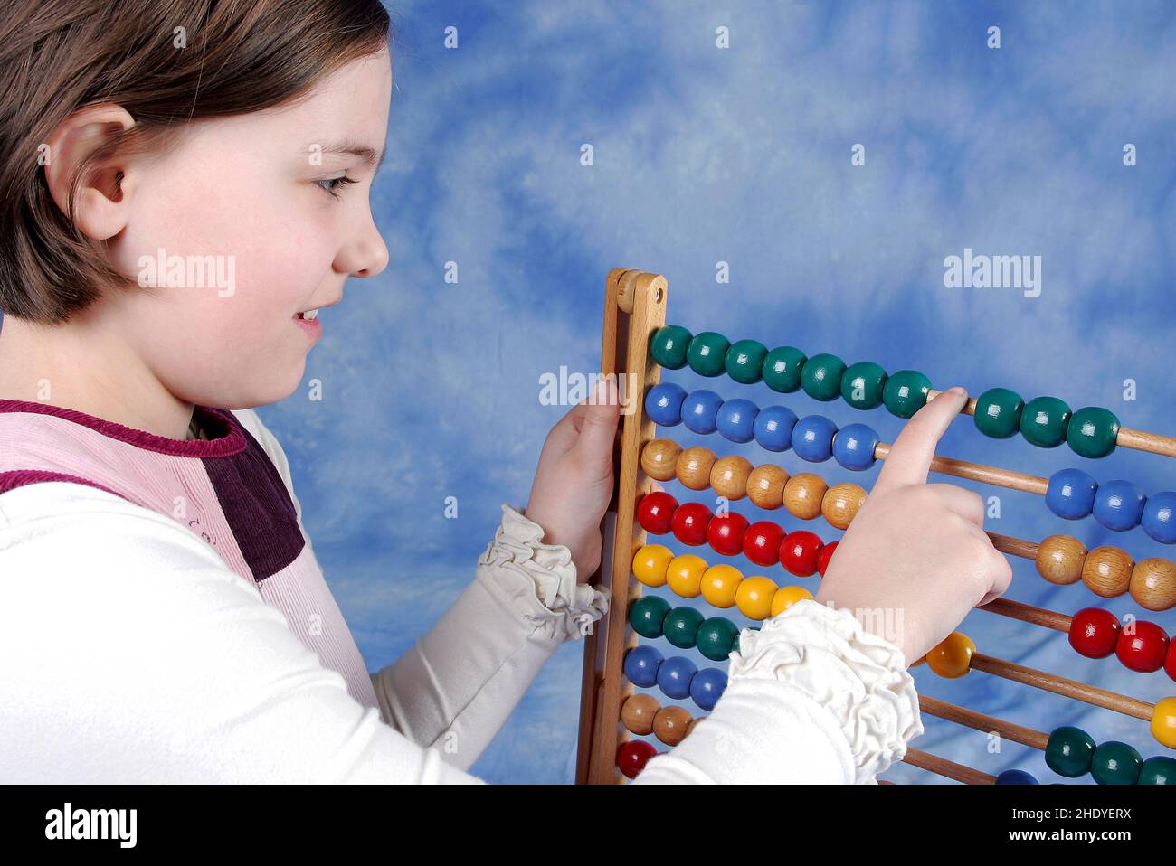 calculating, abacus, schoolgirl, girl, girls, school children, school ...