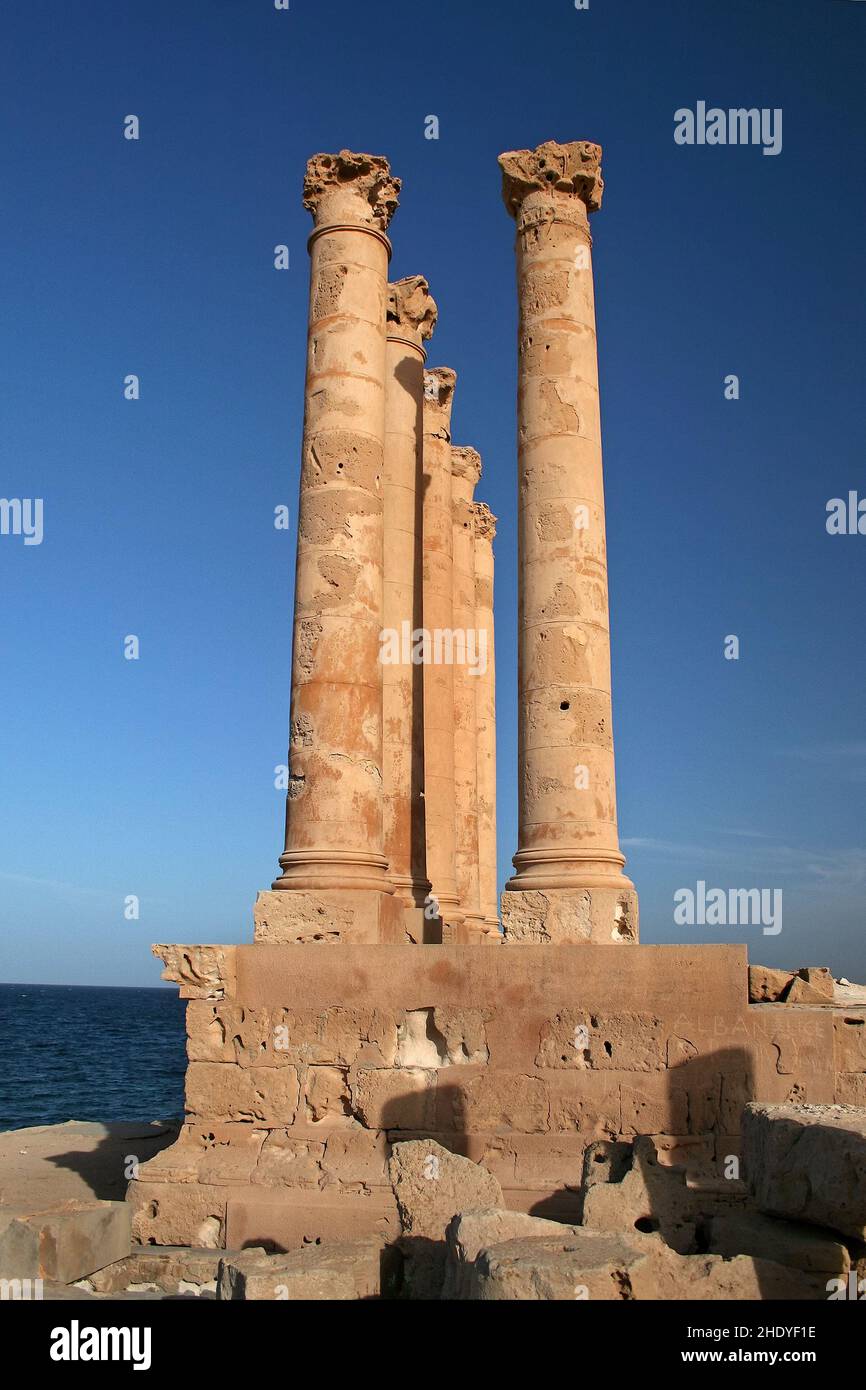 archaeology, columns, sabrata, archaeologies, cleft, column, sabratas ...