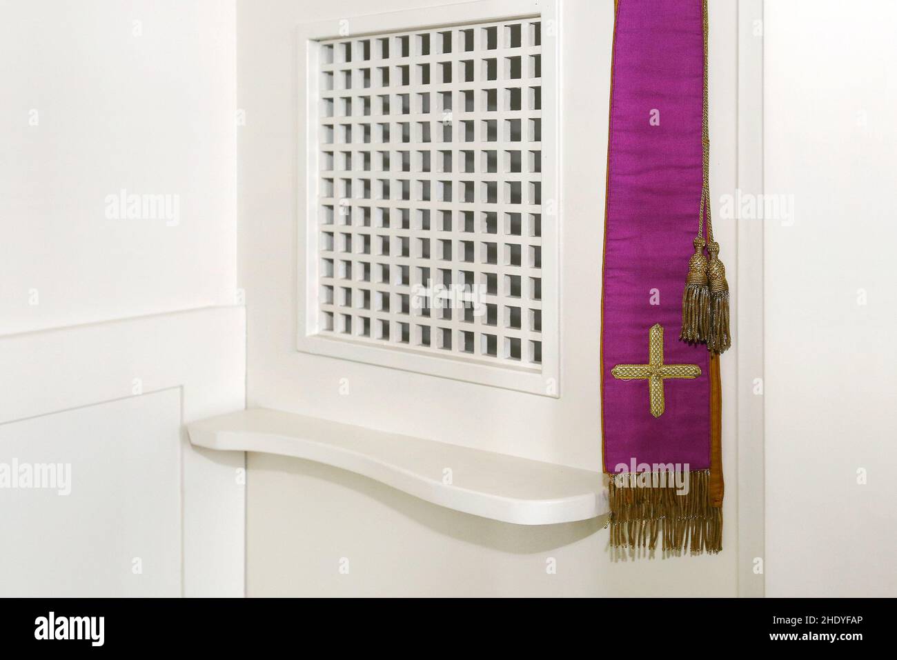 confession booth, confession booths Stock Photo - Alamy
