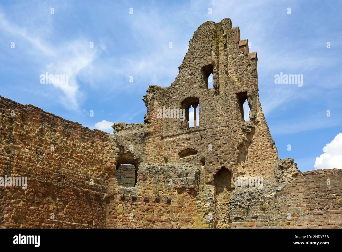 ruins, neuleiningen castle, ruin Stock Photo - Alamy