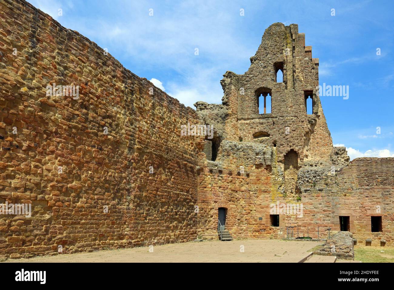 ruins, neuleiningen castle, ruin Stock Photo - Alamy