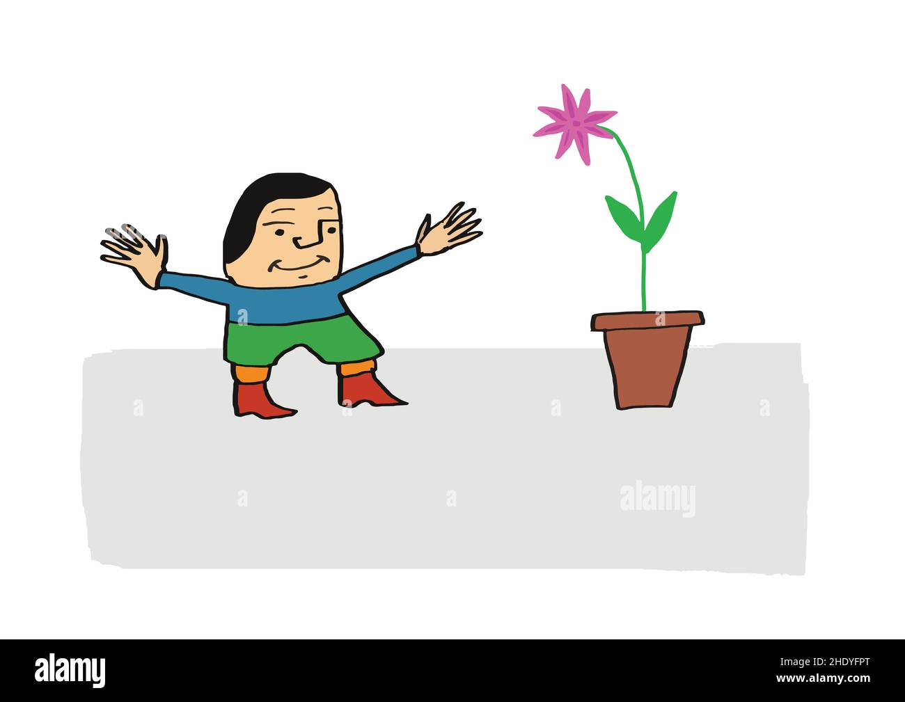 Planting a tree soil Stock Vector Images - Alamy