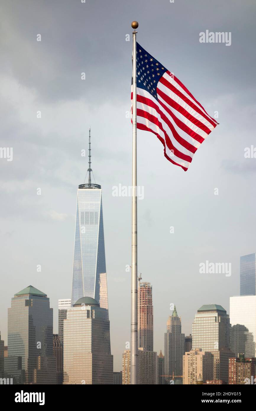 flag, stars and stripes, manhattan, new york city, flags, manhattans ...