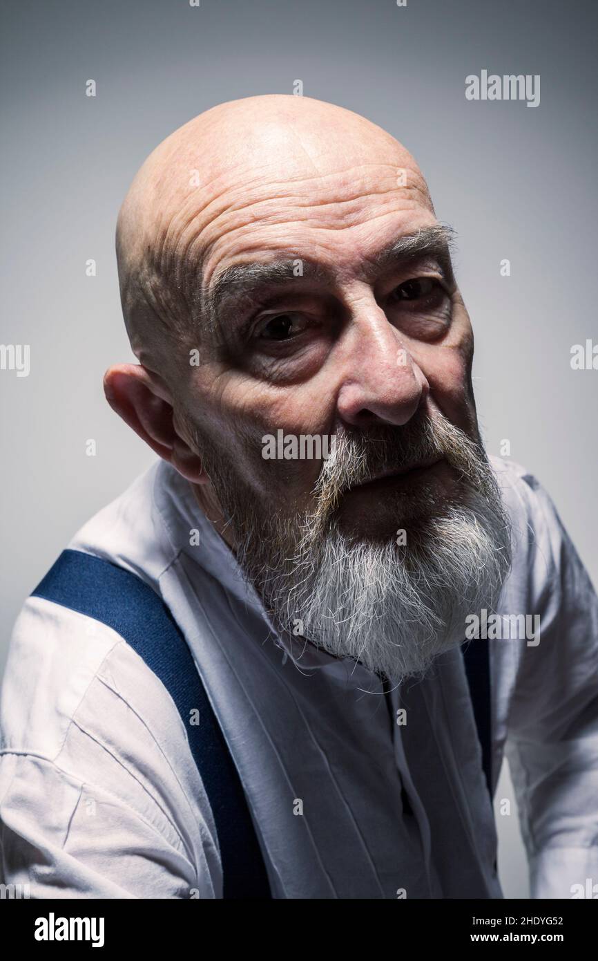 portrait, senior, serious, portraits, elderly, old, seniors Stock Photo ...