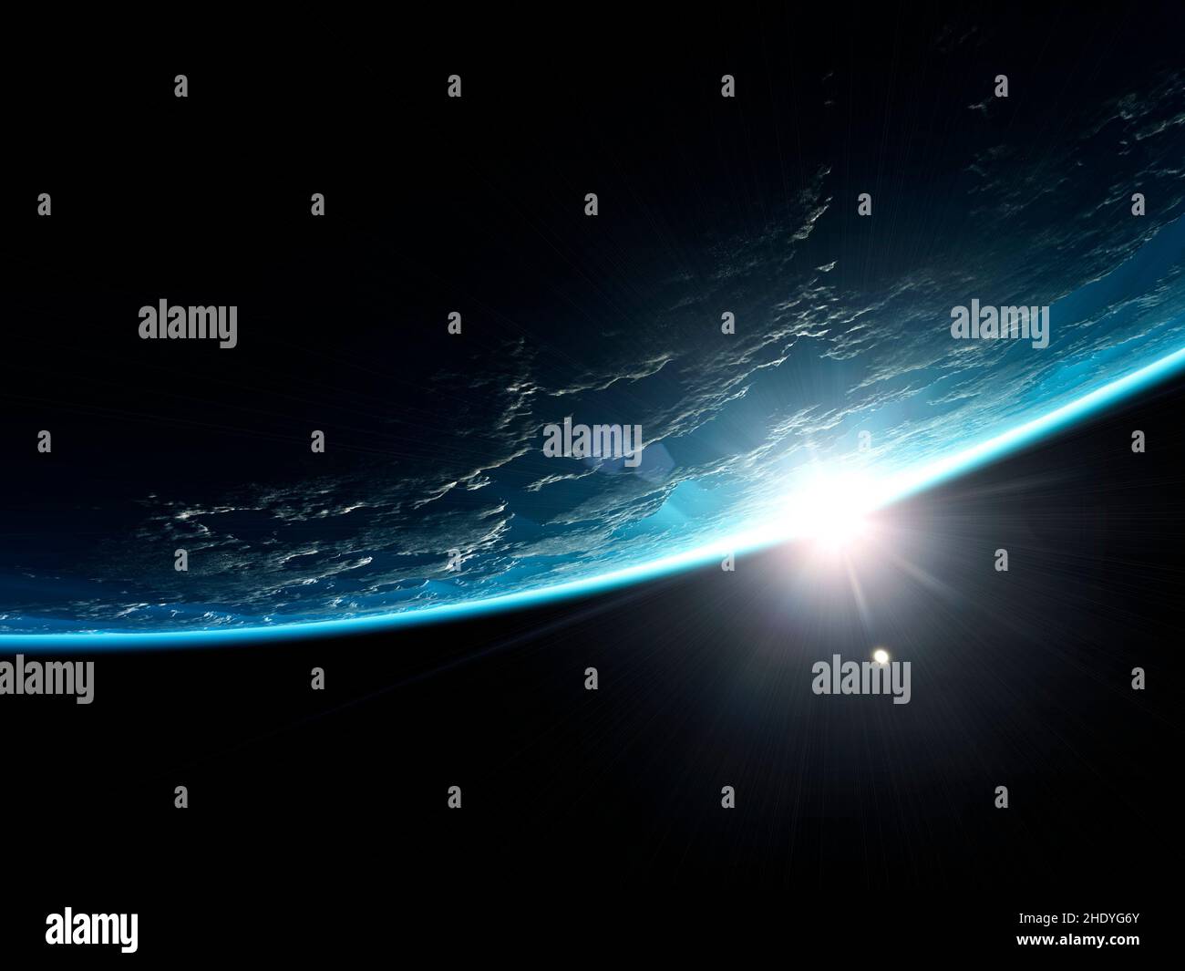 earth, space, flare, earths, spaces, flares Stock Photo - Alamy