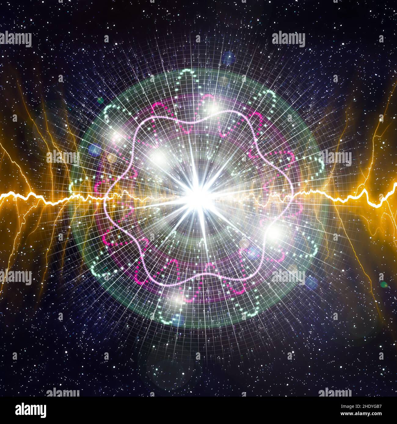 Circular frequency waves motion graphics hi-res stock photography and ...
