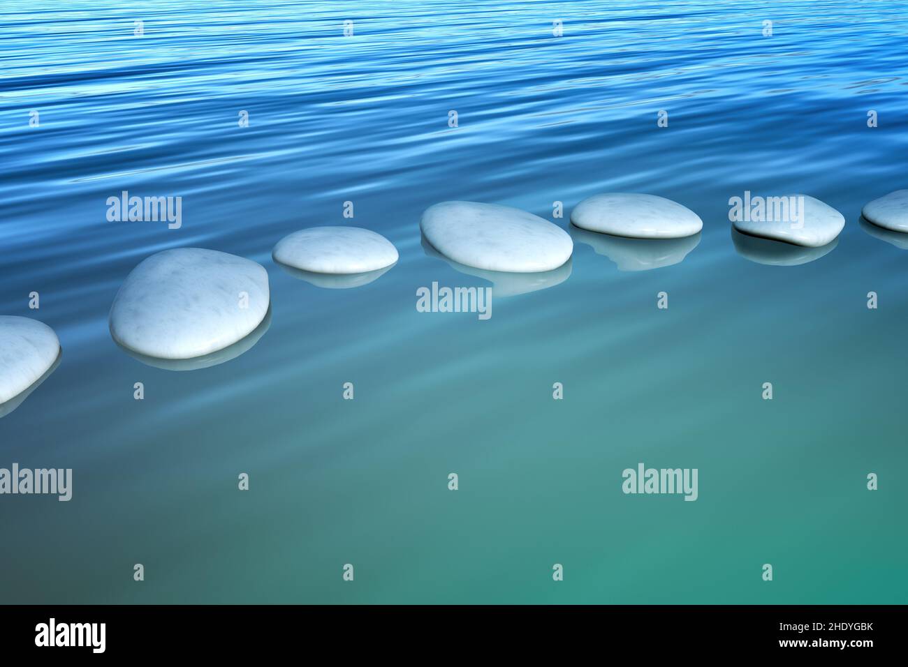 stones, water surface, stone, water surfaces Stock Photo - Alamy