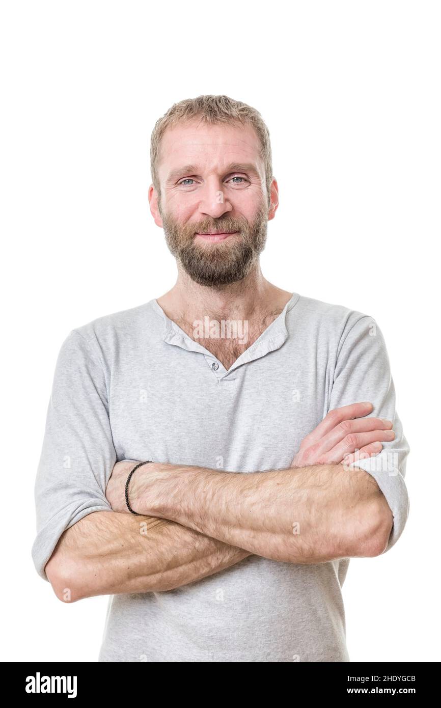 man, smiling, satisfied, guy, men, smile, contents Stock Photo - Alamy
