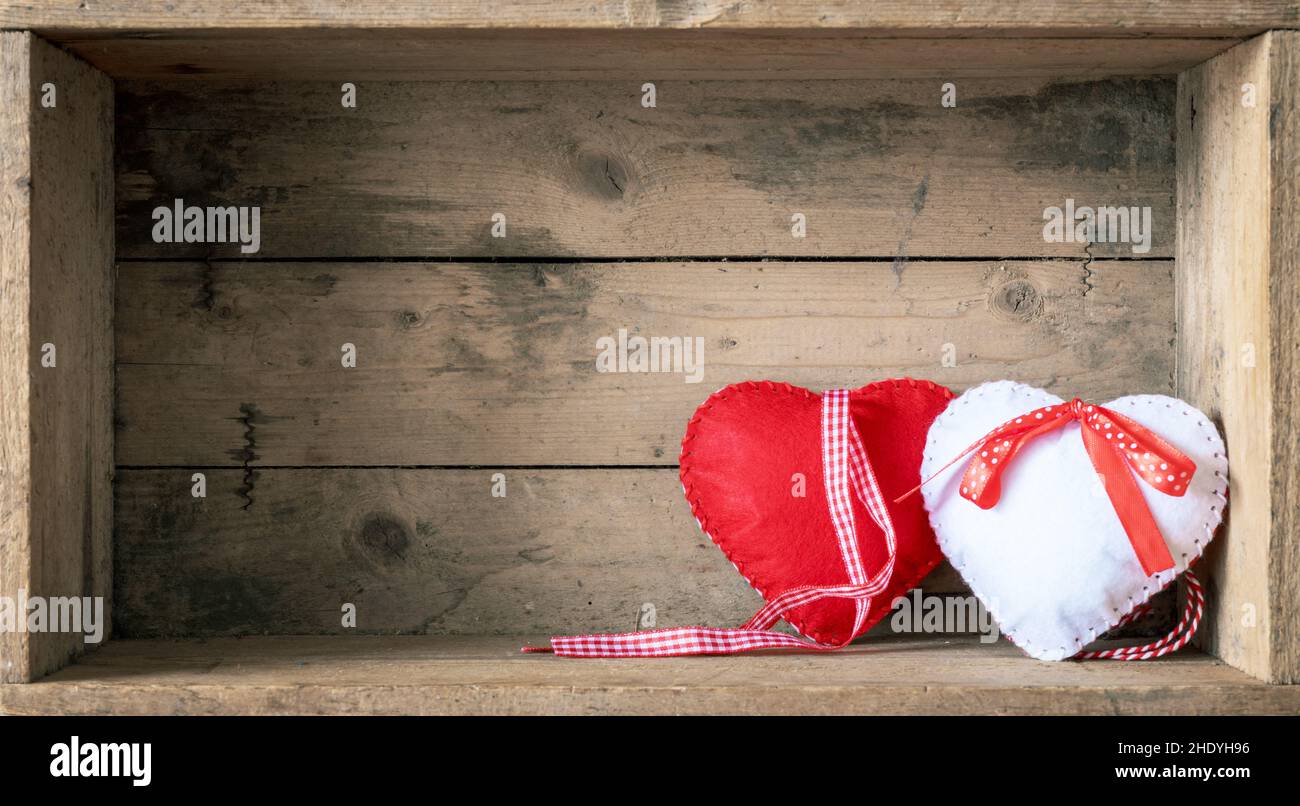 textile heart, textile hearts Stock Photo - Alamy