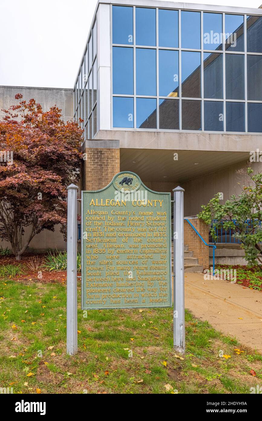 Allegan, Michigan, USA - October 21, 2021: The Allegan County ...