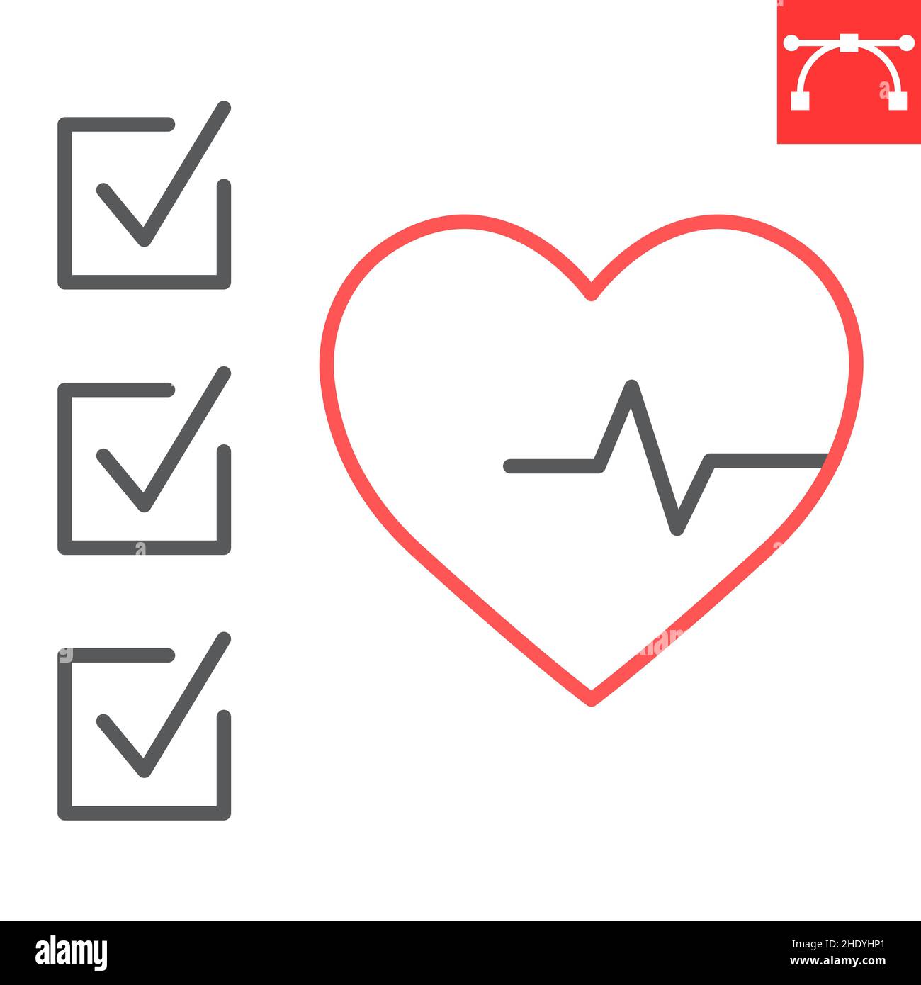 Heartbeat check Stock Vector Images - Alamy