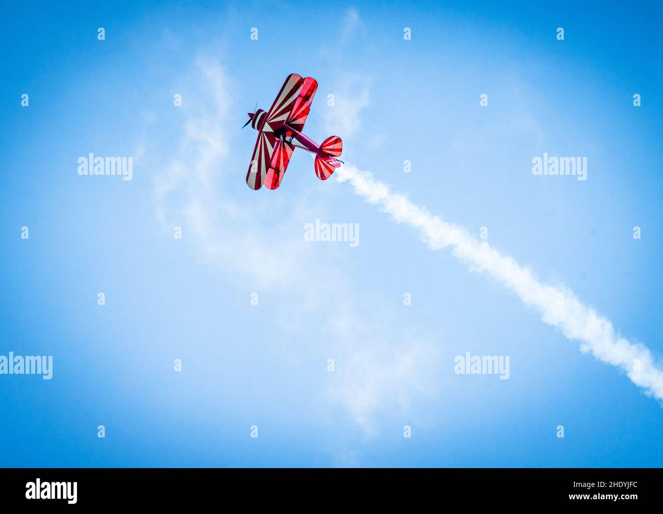 flying, biplane, aerobatic, fly, to fly, biplanes, aerobatics Stock ...