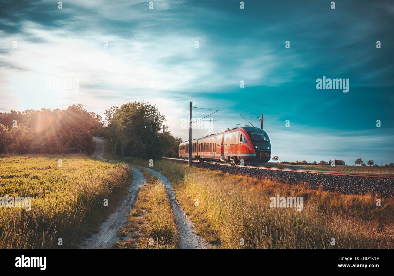 train, railway, passenger train, trains, railways, local passenger ...
