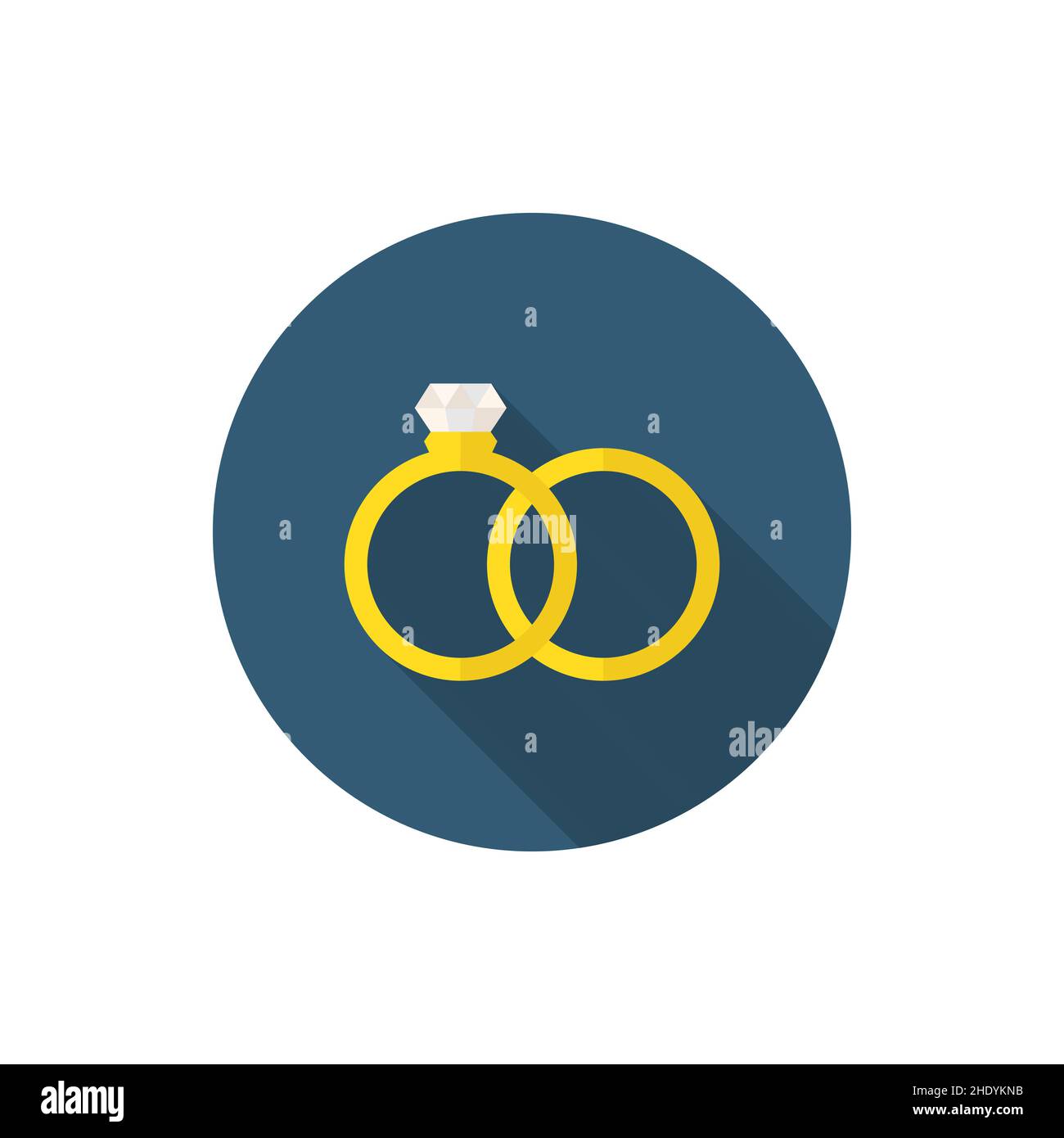 Wedding logo couple rings icon hi-res stock photography and images - Alamy