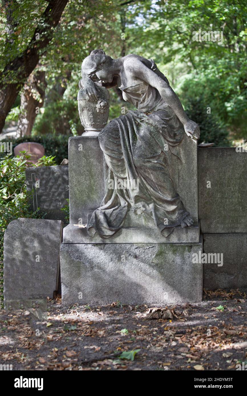cemetery, stone figure, gravestone, cemeteries, stone figures ...