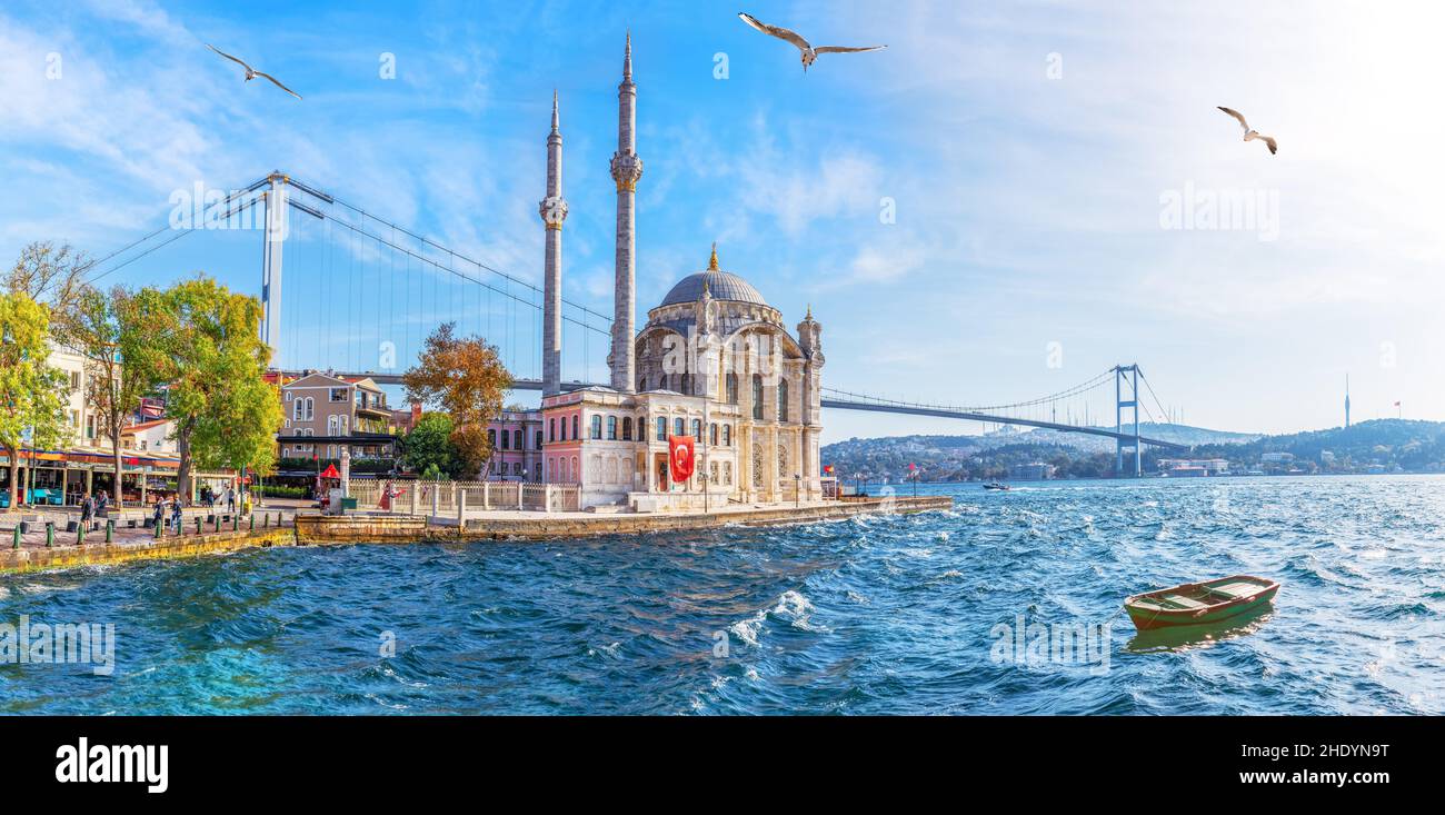 istanbul, bosphorus bridge, ortaköy mosque, istanbuls, bosphorus ...