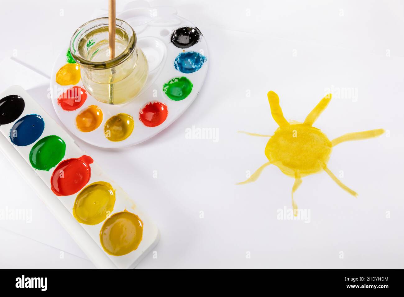 multi colored, watercolor paints, palette, multi coloreds, watercolor ...