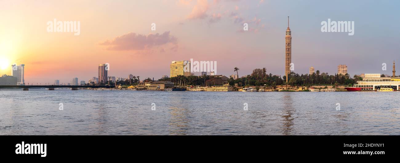 television tower, nile river, cairo, television towers, nile, nile ...