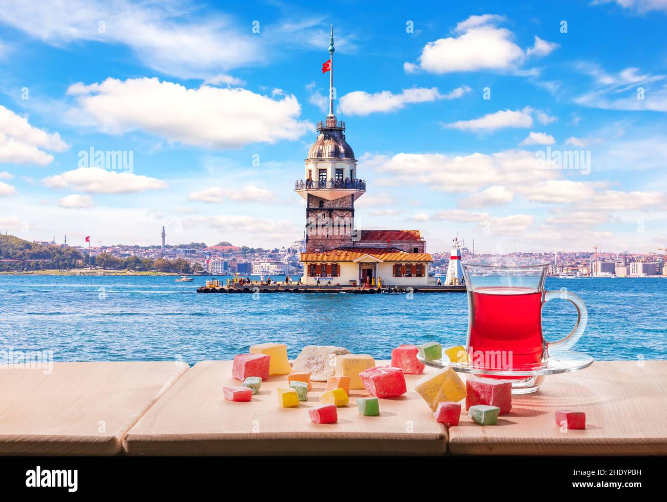 tea, lokum, teas, lokums, turkish delight Stock Photo - Alamy