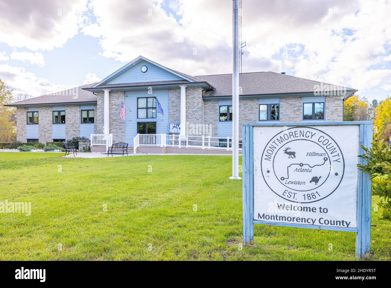 Atlanta, Michigan, USA - October 23, 2021: The Montmorency County ...