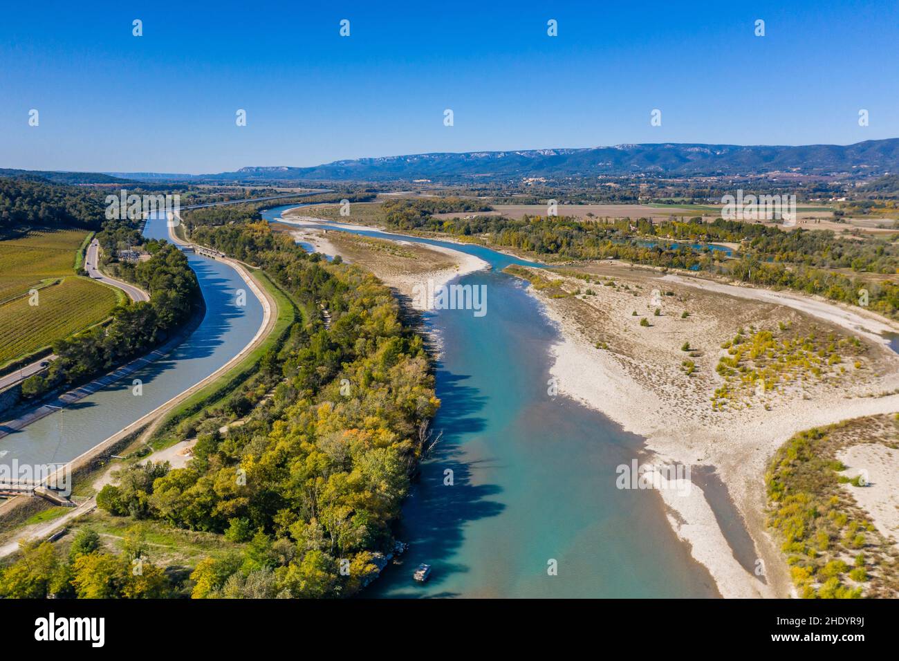 France, Bouches du Rhone, Durance Valley, La Roque d'Antheron, the ...