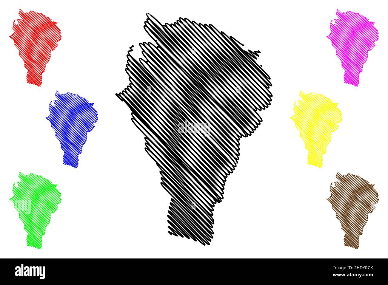 Manipur outline map Cut Out Stock Images & Pictures - Alamy