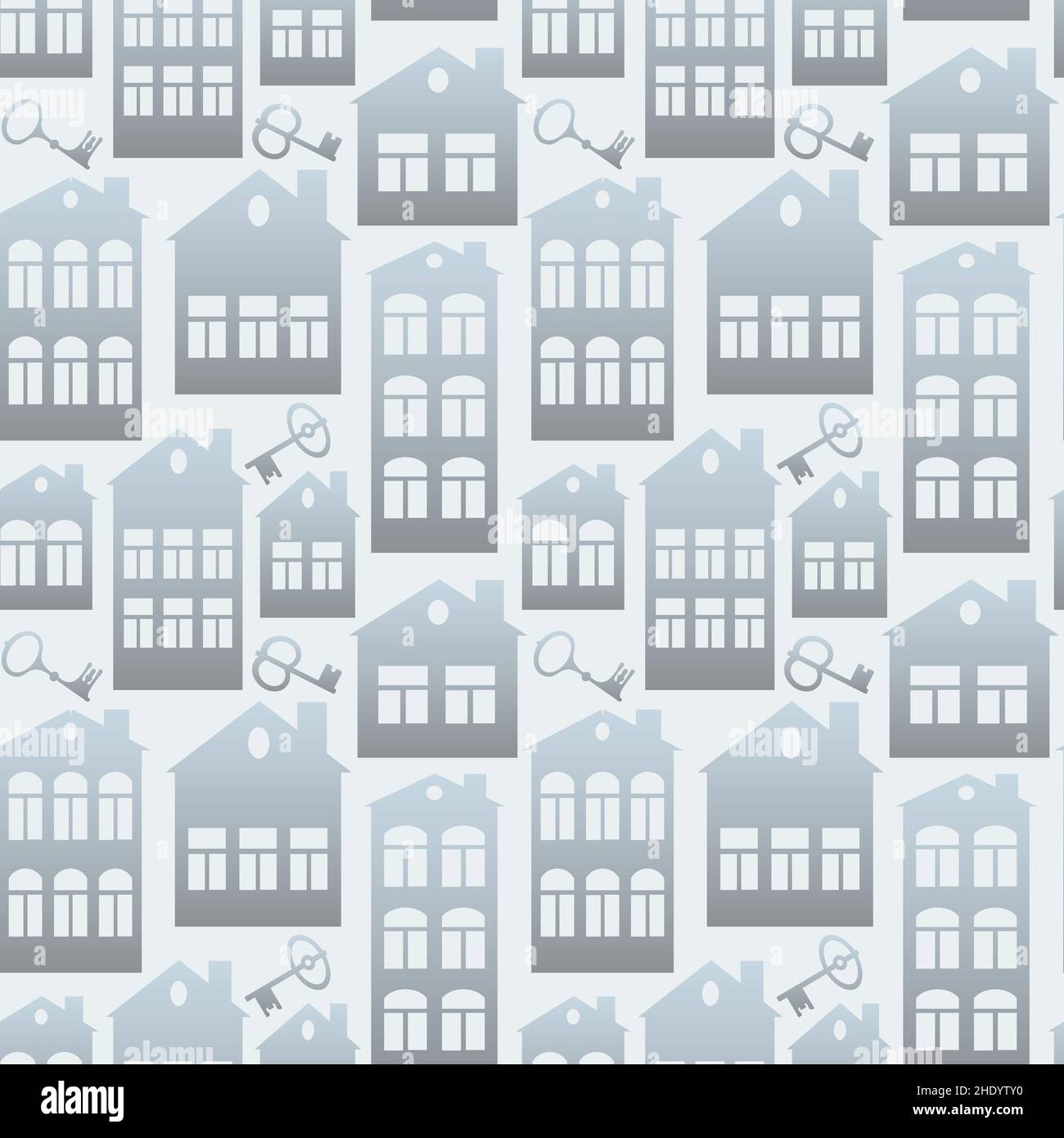 Seamless pattern on a square background on the theme of real estate ...