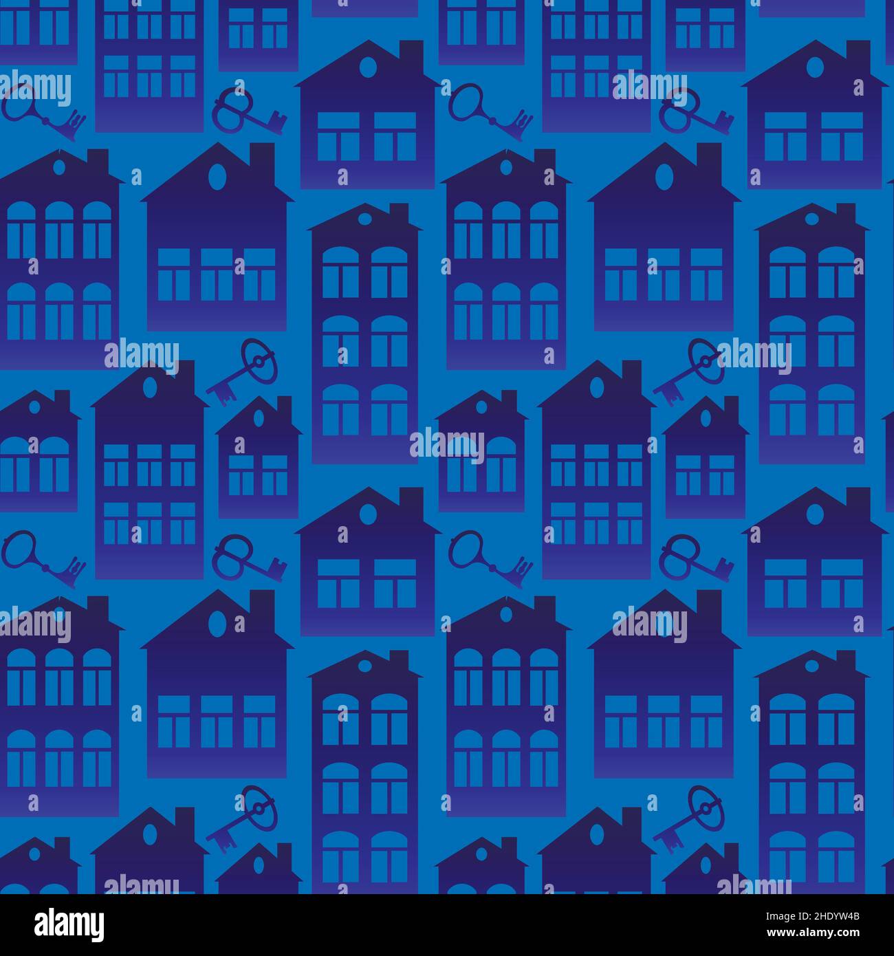 Seamless pattern on a square background on the theme of real estate ...