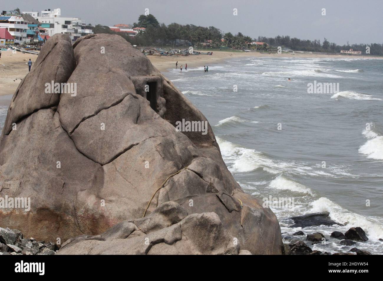 Rock in Beach , Mahabalipuram , Tamilnadu , India Stock Photo - Alamy