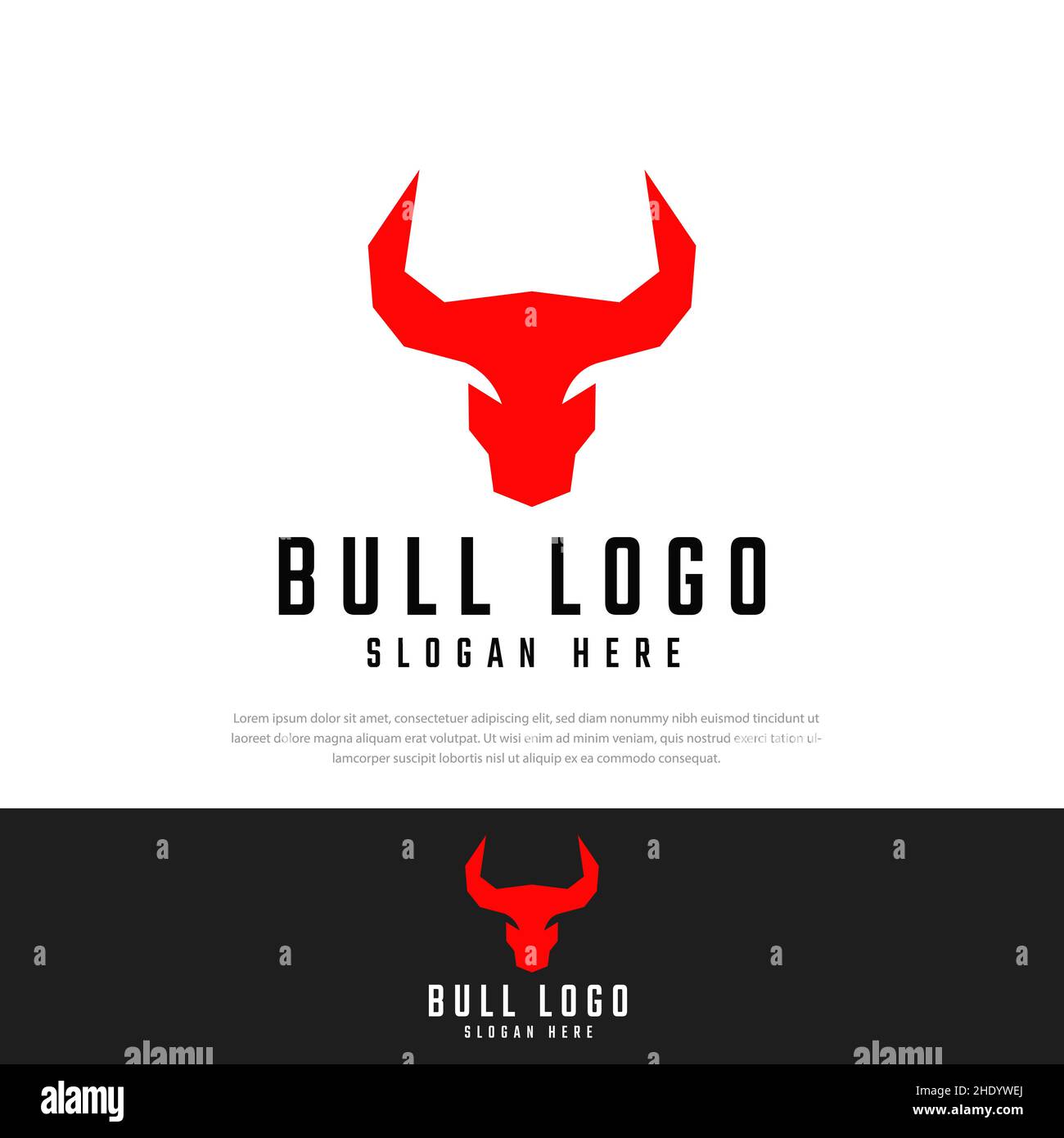 Bull Head Logo Vector