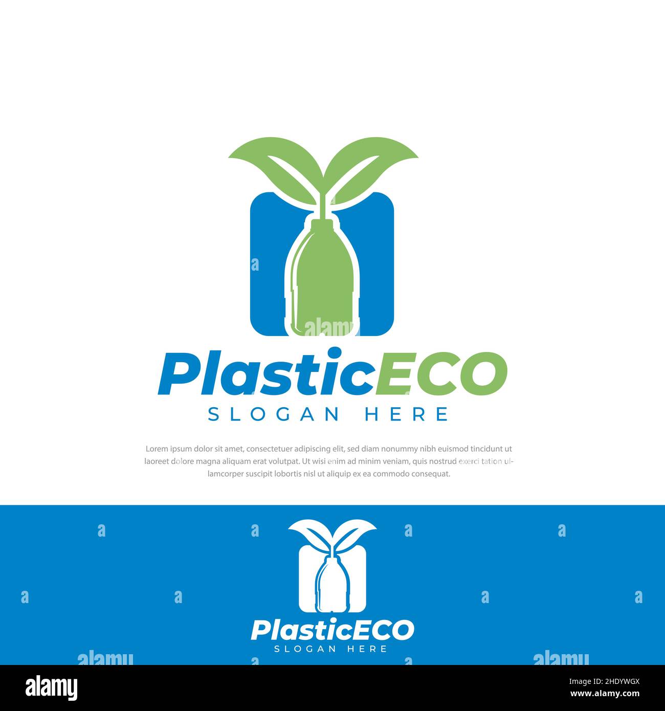 Eco-friendly plastic bottle logos, symbols, icons, templates Stock ...