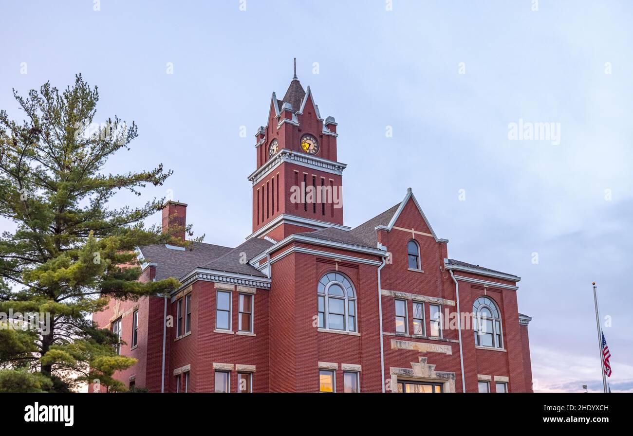 Bellaire, Michigan, USA - October 22, 2021: The Historict Antrim County ...