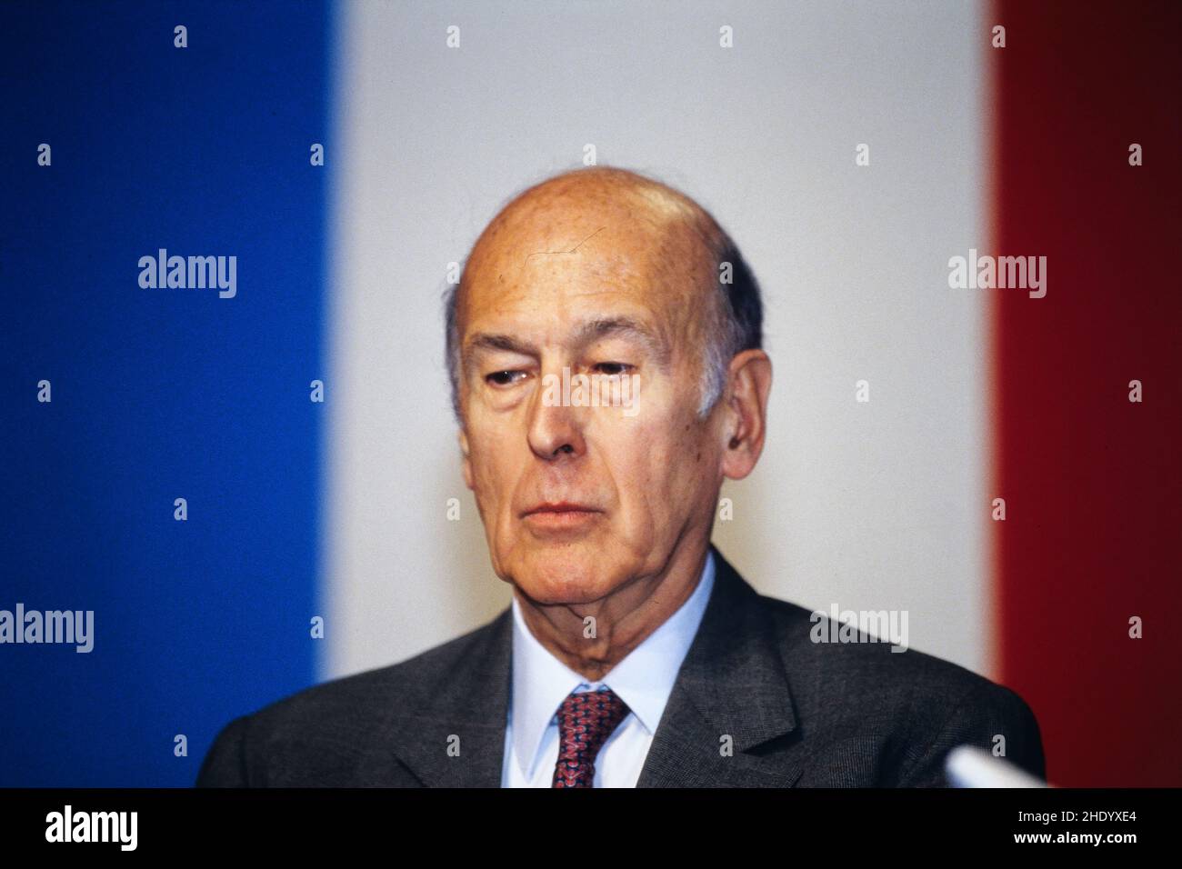 Archives 90ies: Former French president of the Republic, Valery Giscard ...