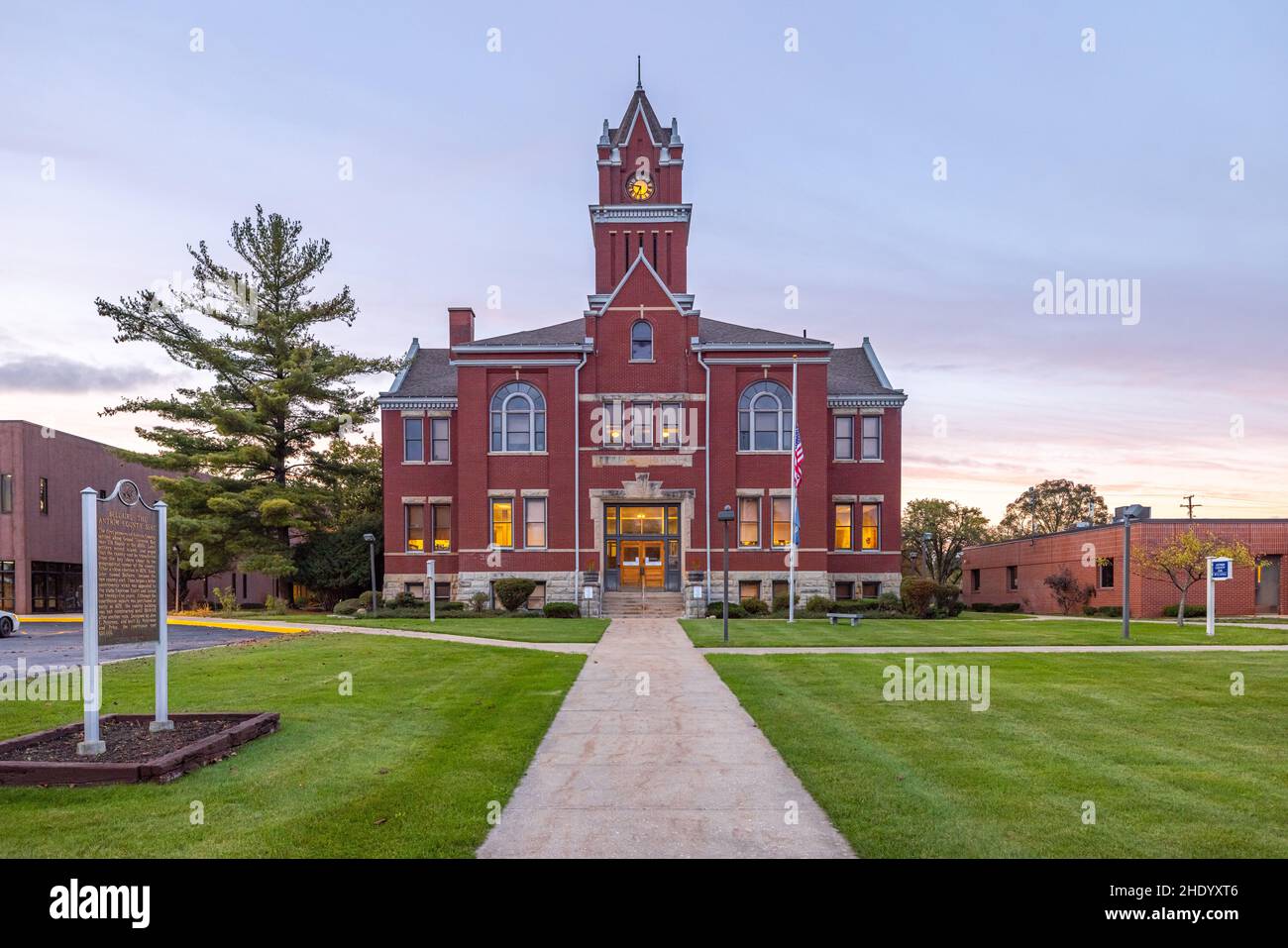 Bellaire, Michigan, USA - October 22, 2021: The Historict Antrim County ...