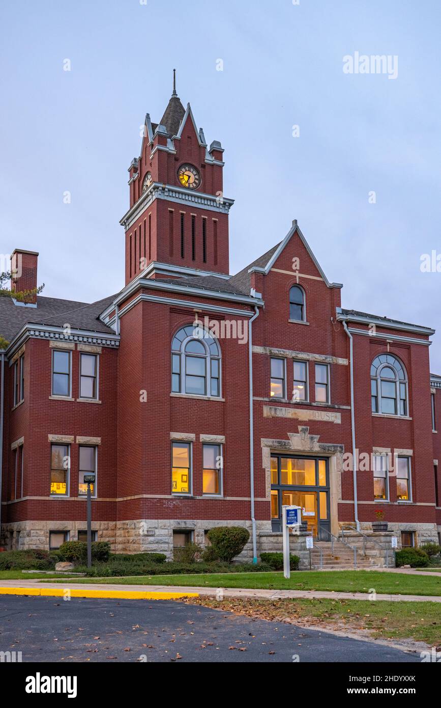 Bellaire, Michigan, USA - October 22, 2021: The Historict Antrim County ...