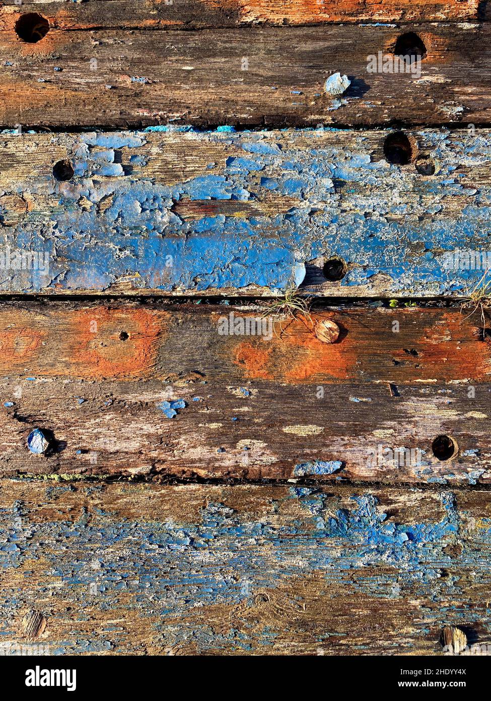 Texture - Background - Old, weathered peeling paint on some old rotting timber Stock Photo - Alamy