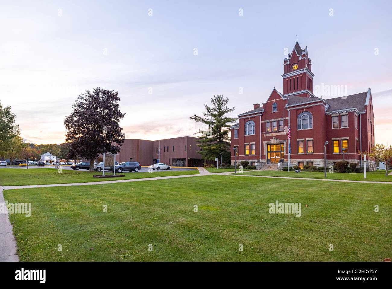 Bellaire, Michigan, USA - October 22, 2021: The Historict Antrim County ...