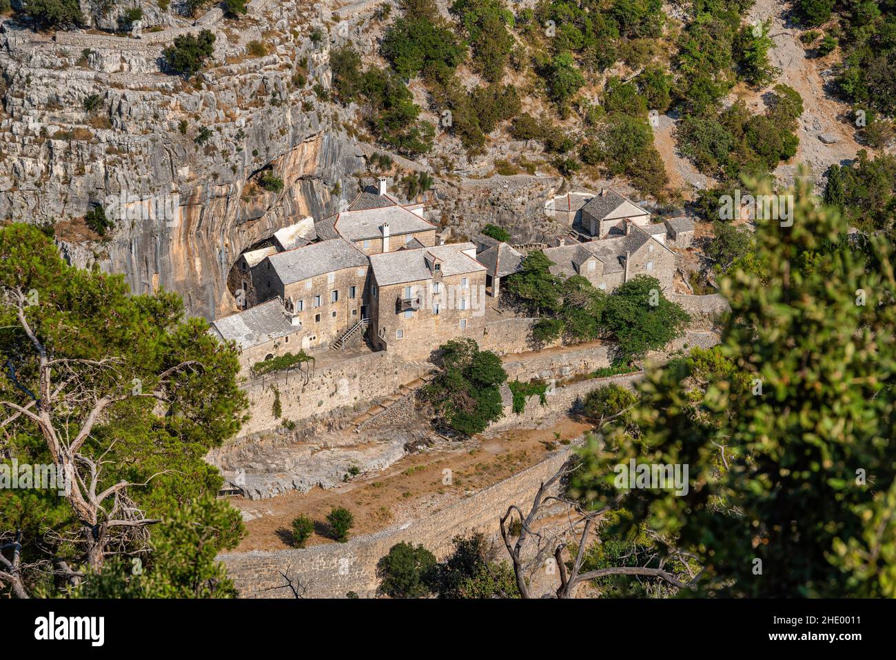 Monastery blaca hermitage religion faith island brac island croatia hi ...