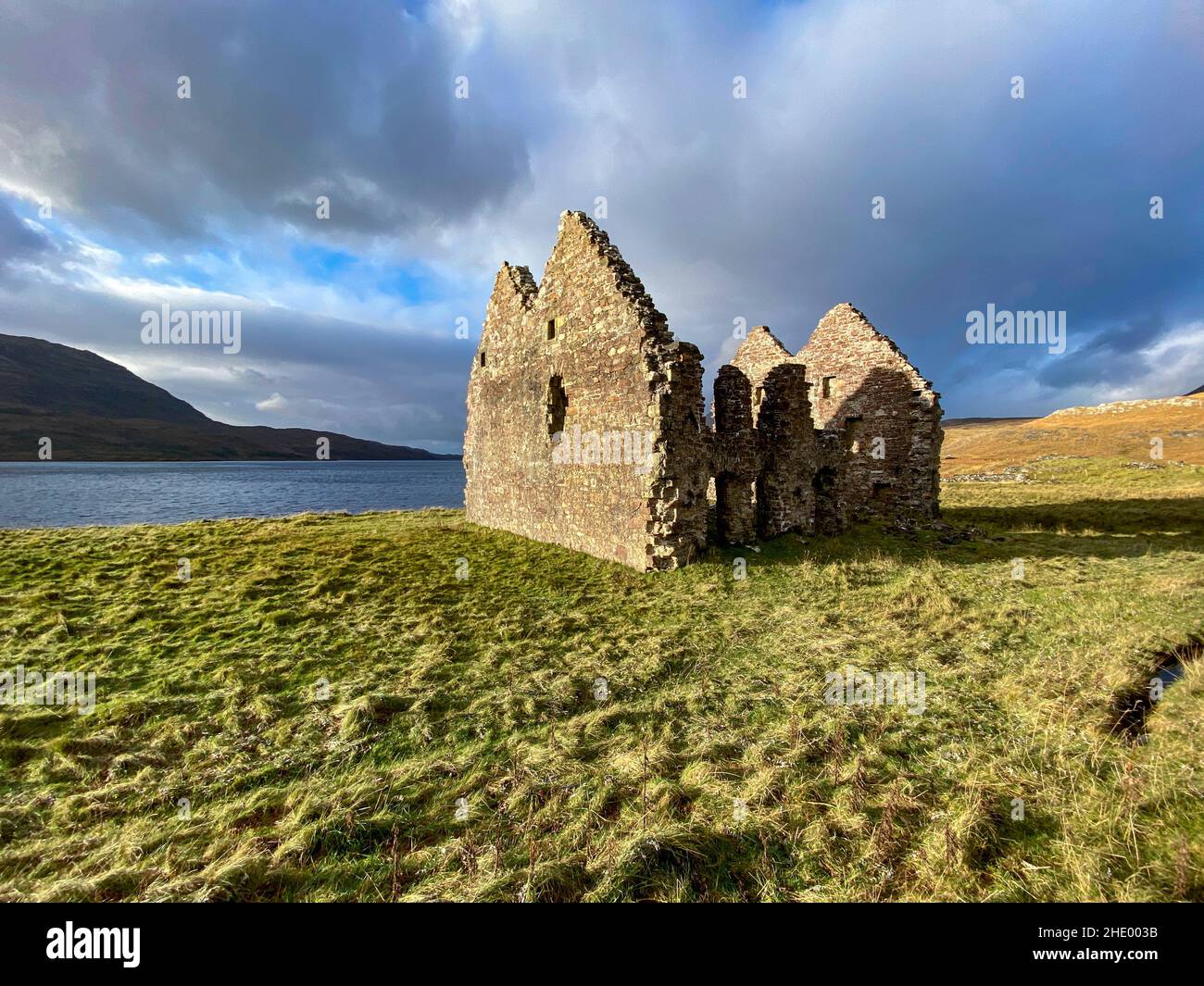 The ruins of the 18th century Laird’s house - Calda House near Ardvreck ...
