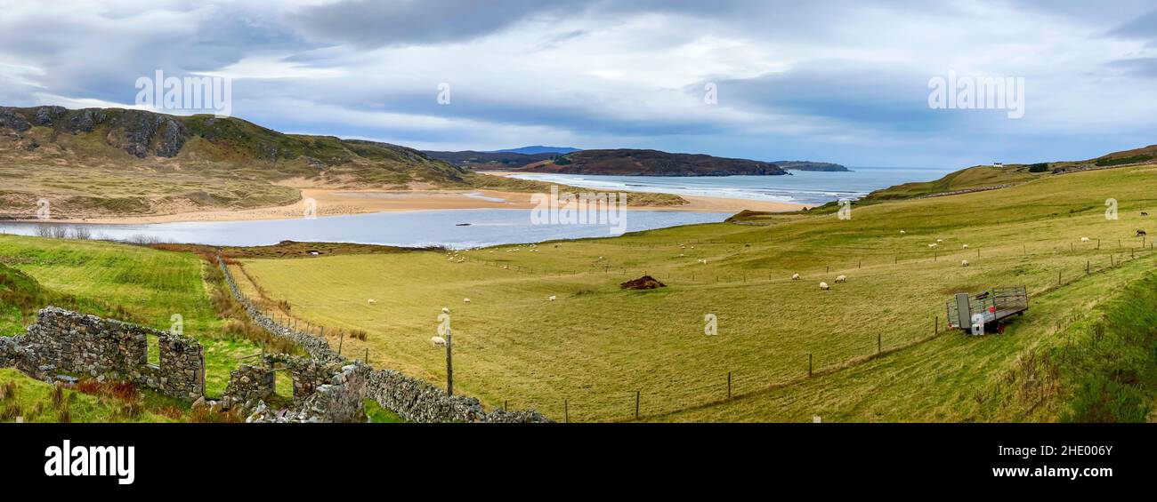 The Kyle of Tongue and Tongue Bay - a shallow sea loch in Sutherland in ...