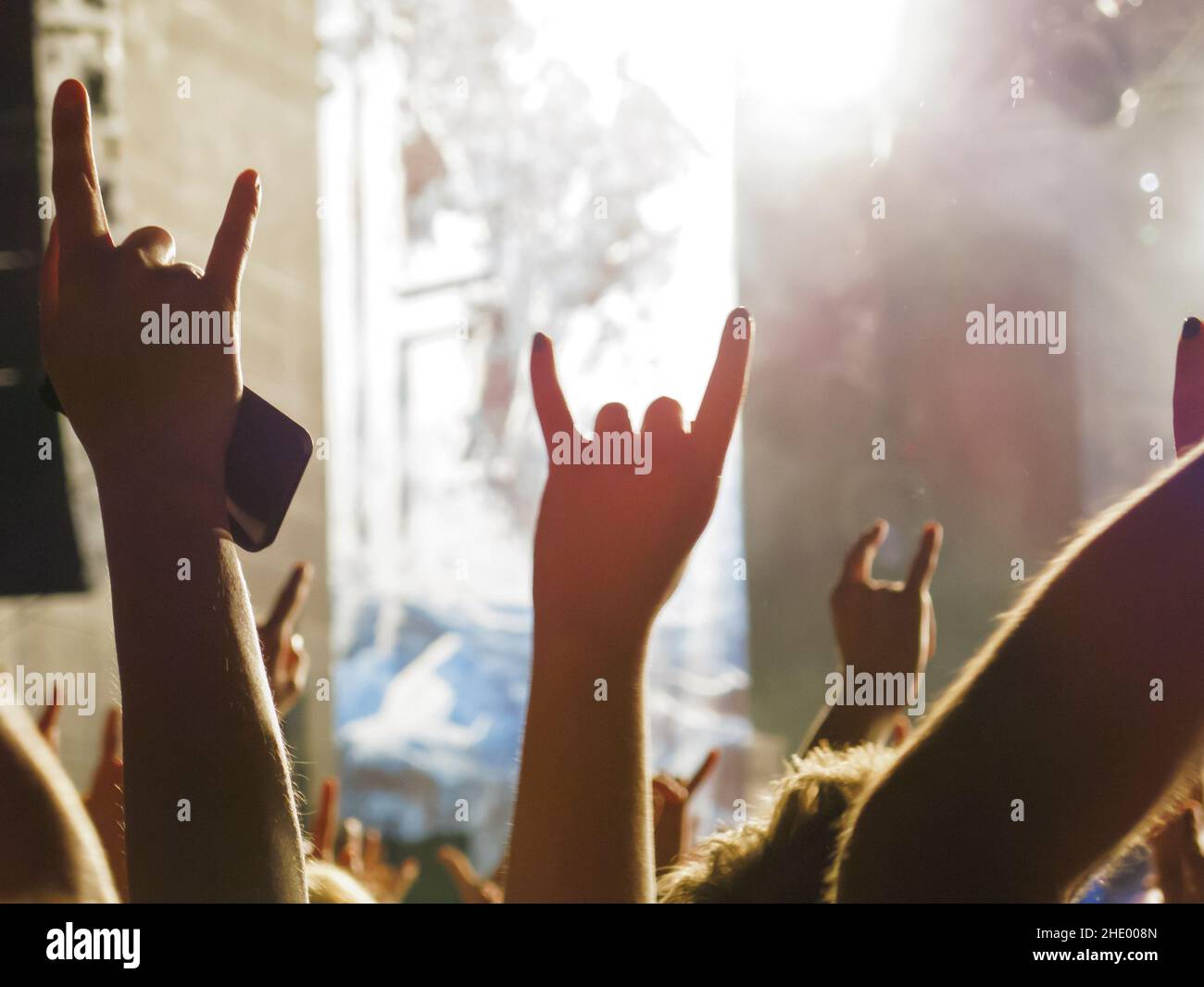 Concert photography during a gig, this is the point of view of the ...