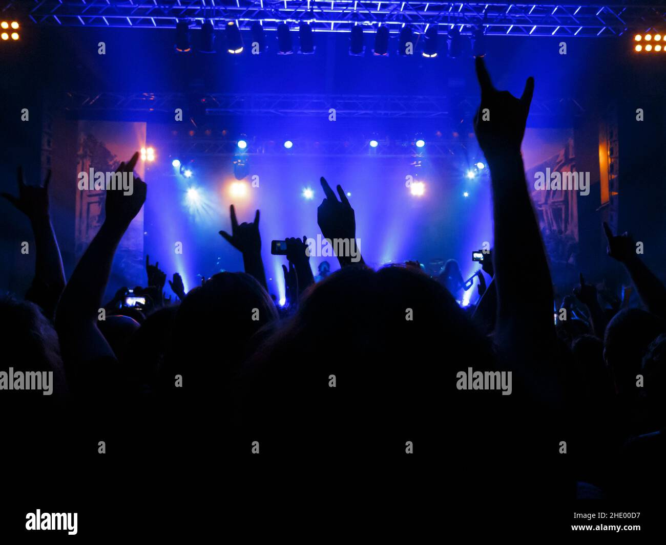 Concert photography during a gig, this is the point of view of the ...