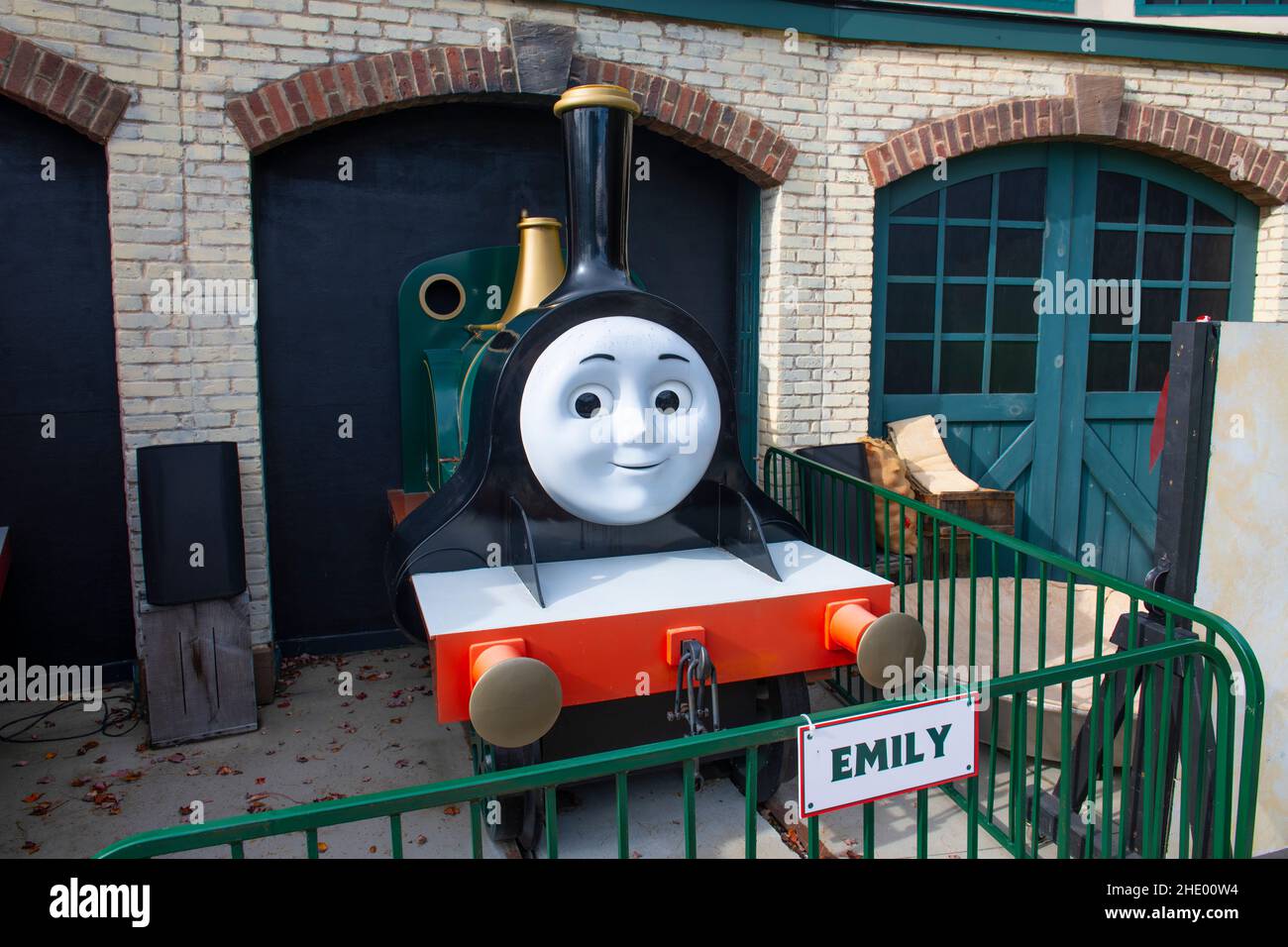 Emily at Tidmouth Sheds of Thomas Land USA in Edaville Family Theme ...