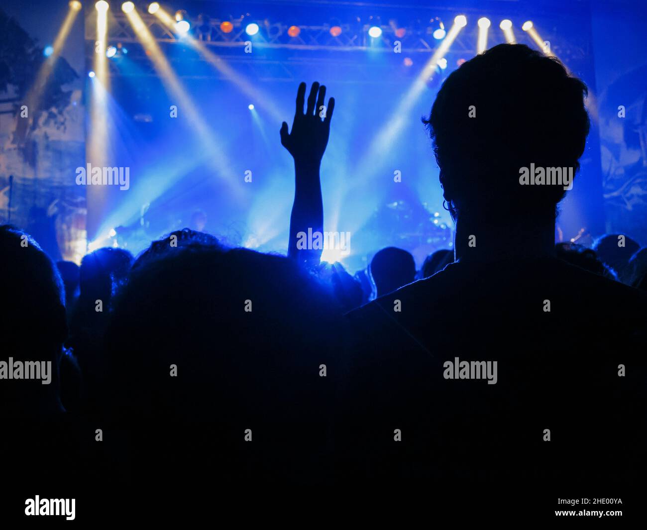 Concert photography during a gig, this is the point of view of the ...