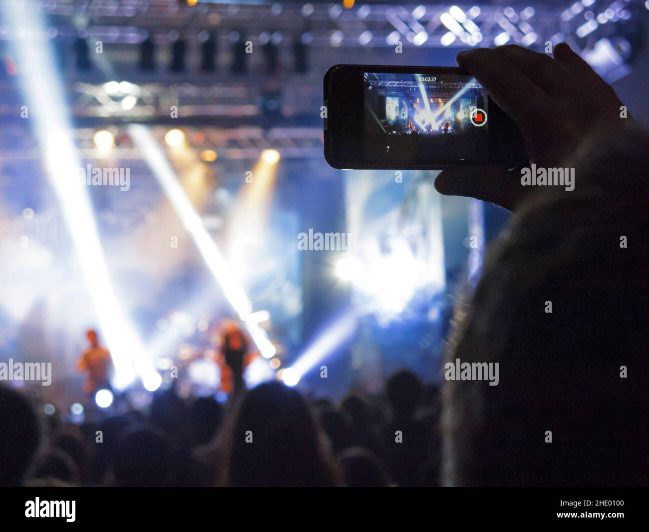 Concert photography during a gig, this is the point of view of the ...