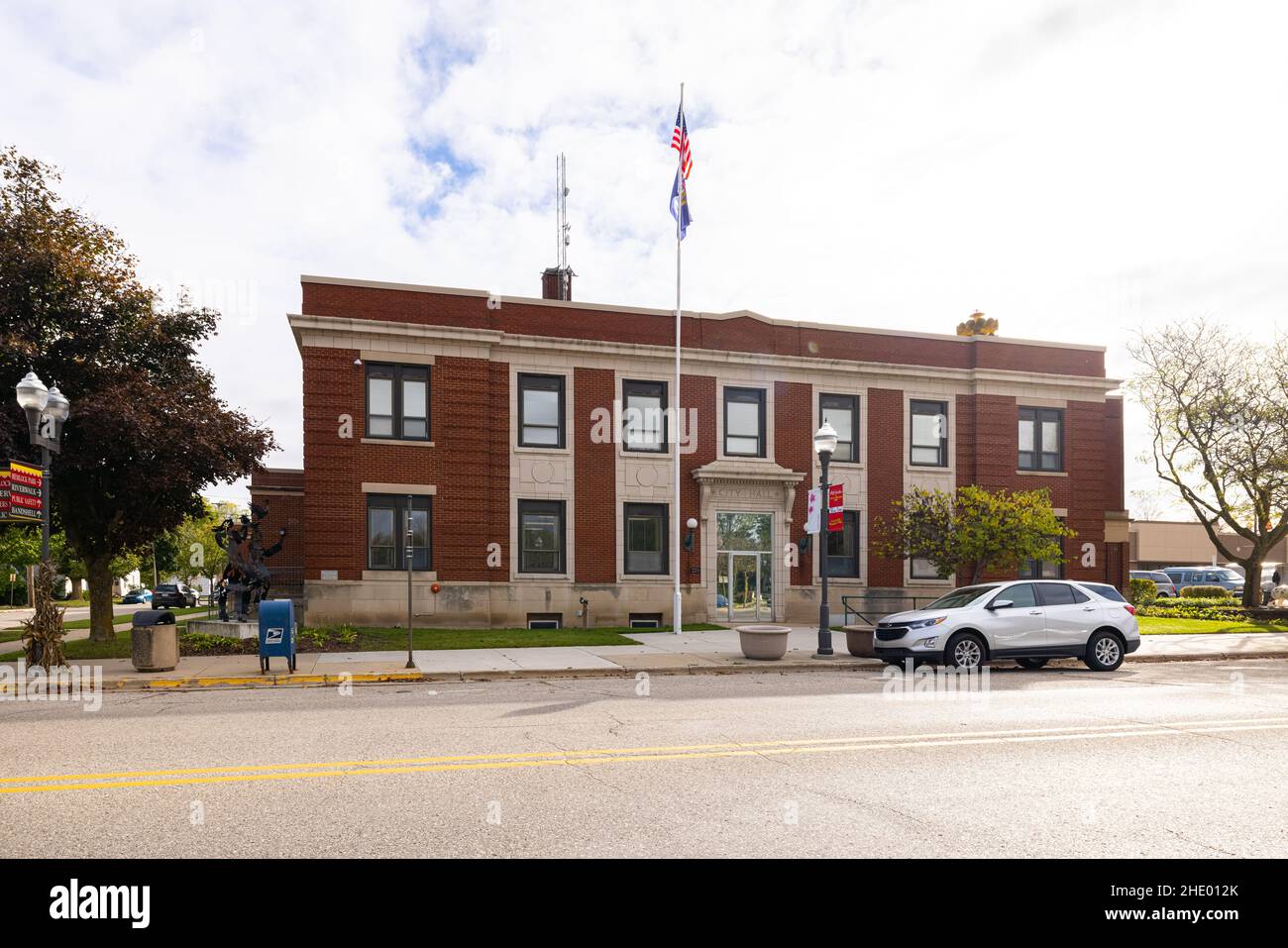 Big Rapids, Michigan, USA - October 22, 2021: The towns historic City ...