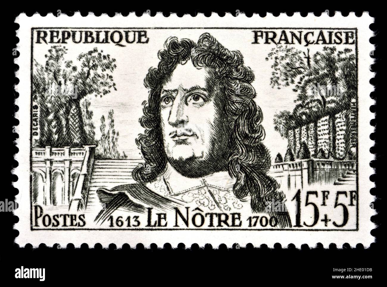 King louis xiv postage stamp hi-res stock photography and images - Alamy