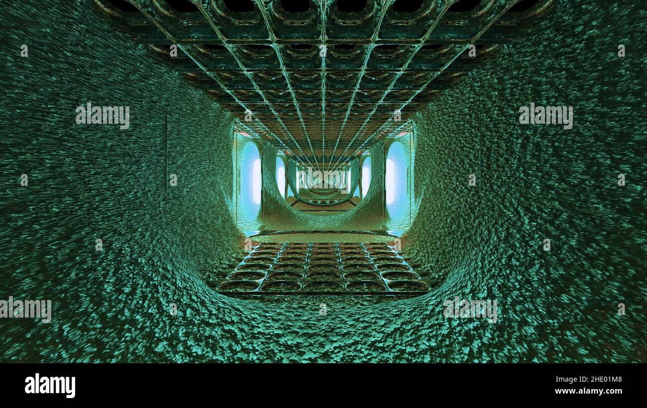 3d illustration of round shaped endless 4K UHD tunnel Stock Photo - Alamy