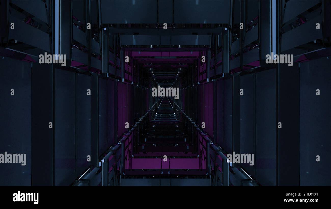 3d illustration of rectangular hole in 4K UHD tunnel Stock Photo - Alamy