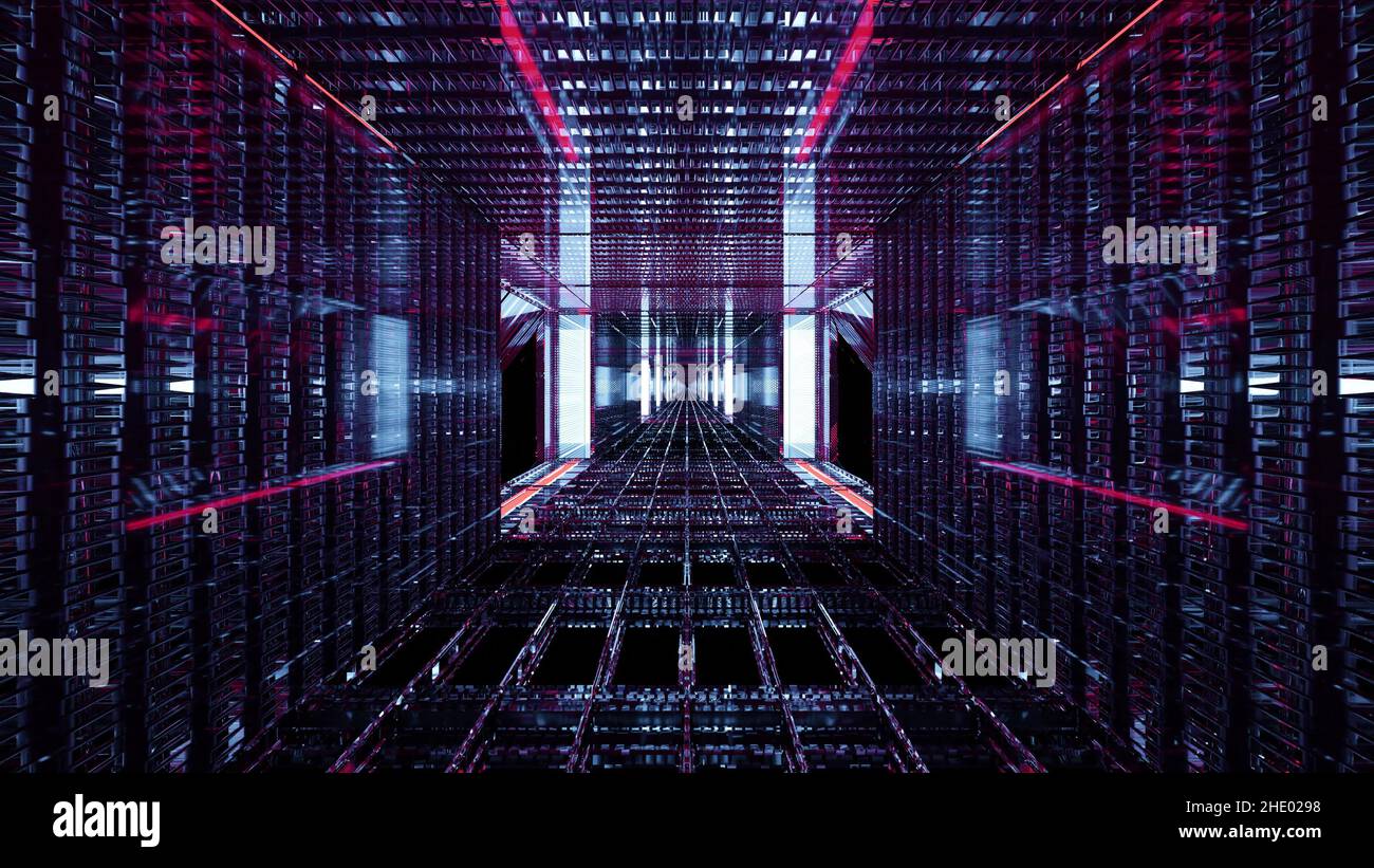 Glass neon tunnel 4k hi-res stock photography and images - Alamy